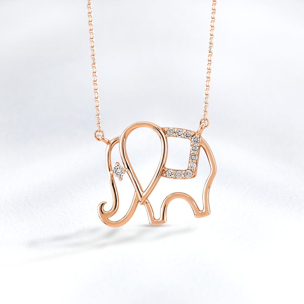 Elefant Design Halskette