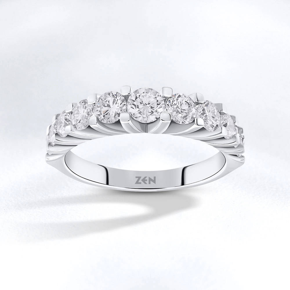 1.45 ct. Halbmemoire Diamantring - 3001108333 | Zen Diamond