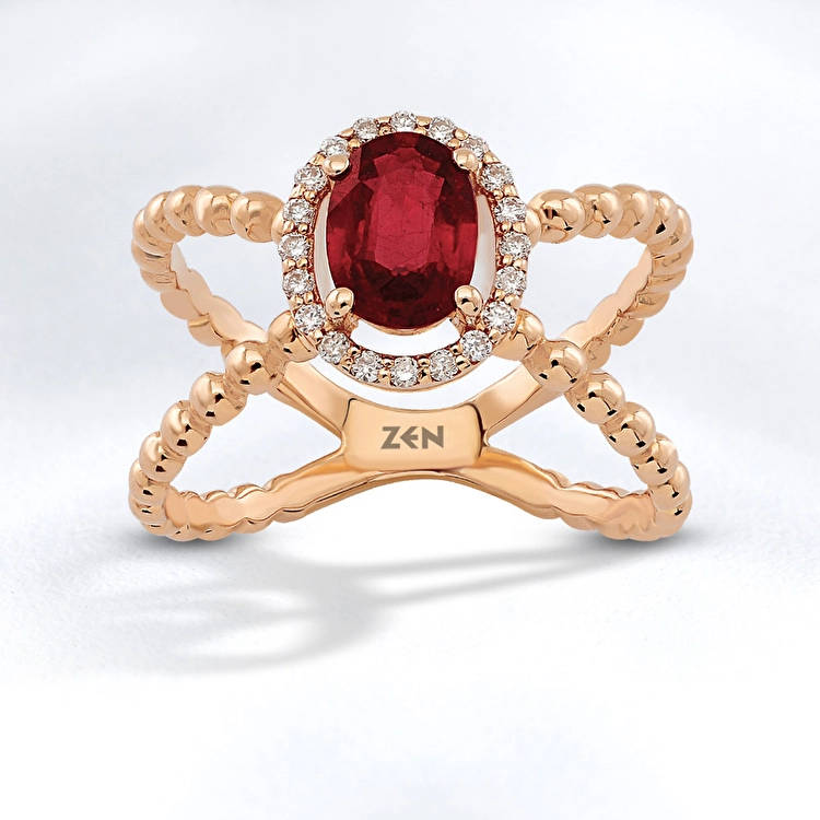 1.05 ct. Rubin Ring - 3000549233 | Zen Diamond