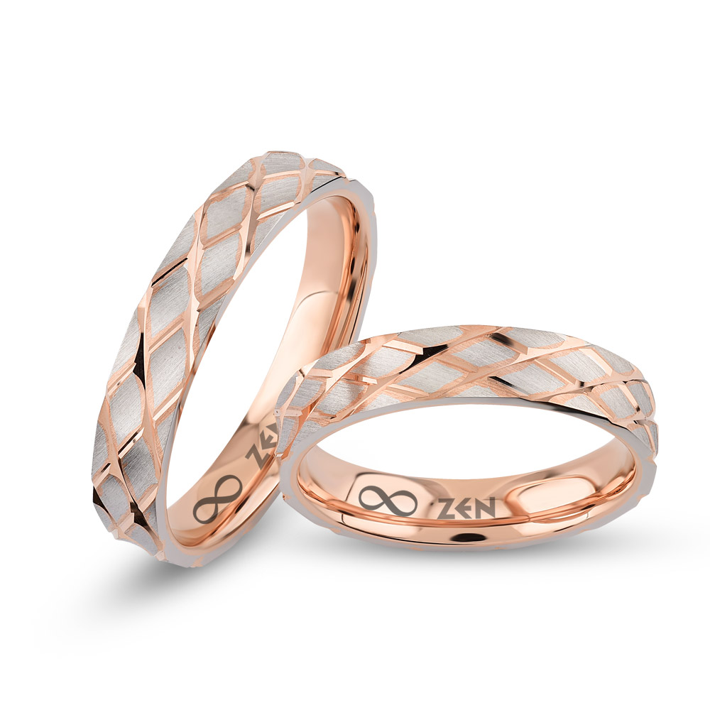 Moderner Ehering - 3000679826 | Zen Diamond